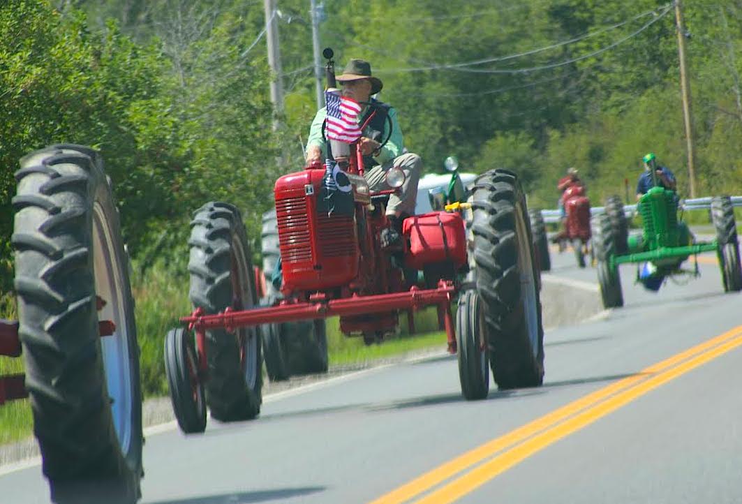 Tractors on parade - The County