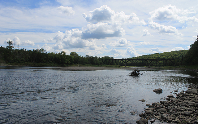 Aroostook River flowing low - The County