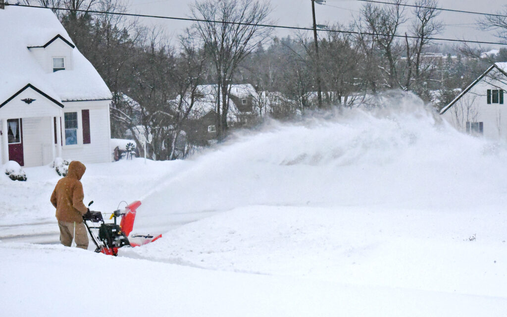 Snow and rain mixture coats Aroostook County - The County