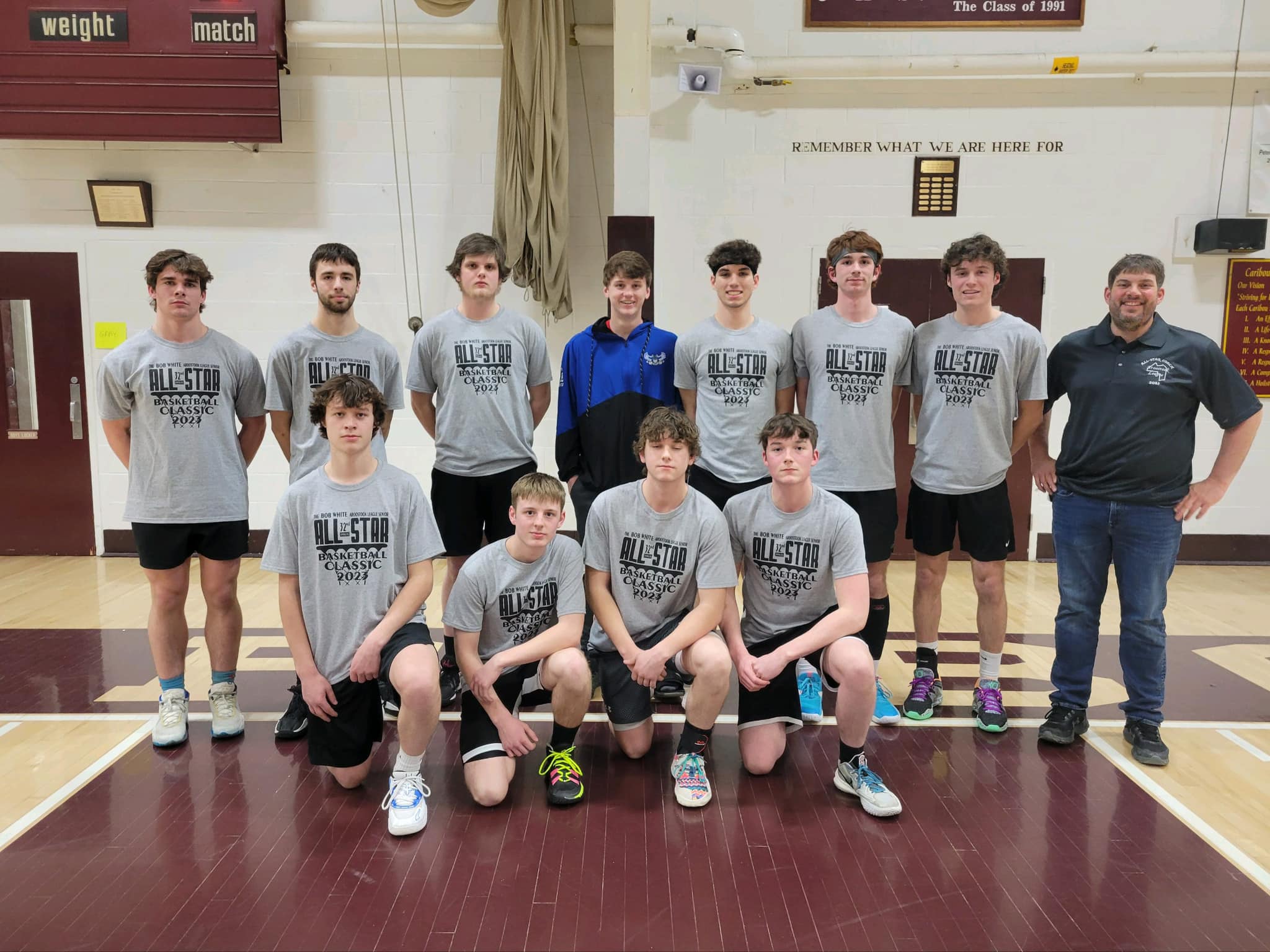 All-Stars play a final game on the basketball court - The County
