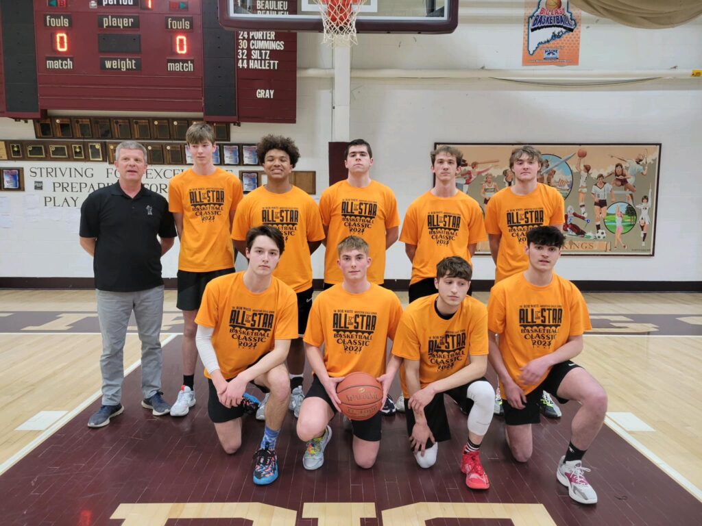 All-Stars play a final game on the basketball court - The County