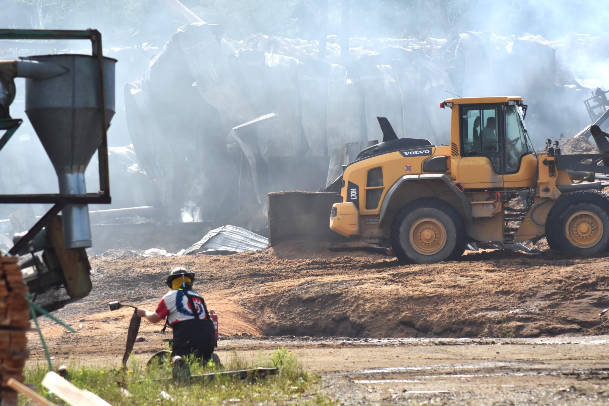 Fire destroys Katahdin Forest Products building in Oakfield - The County