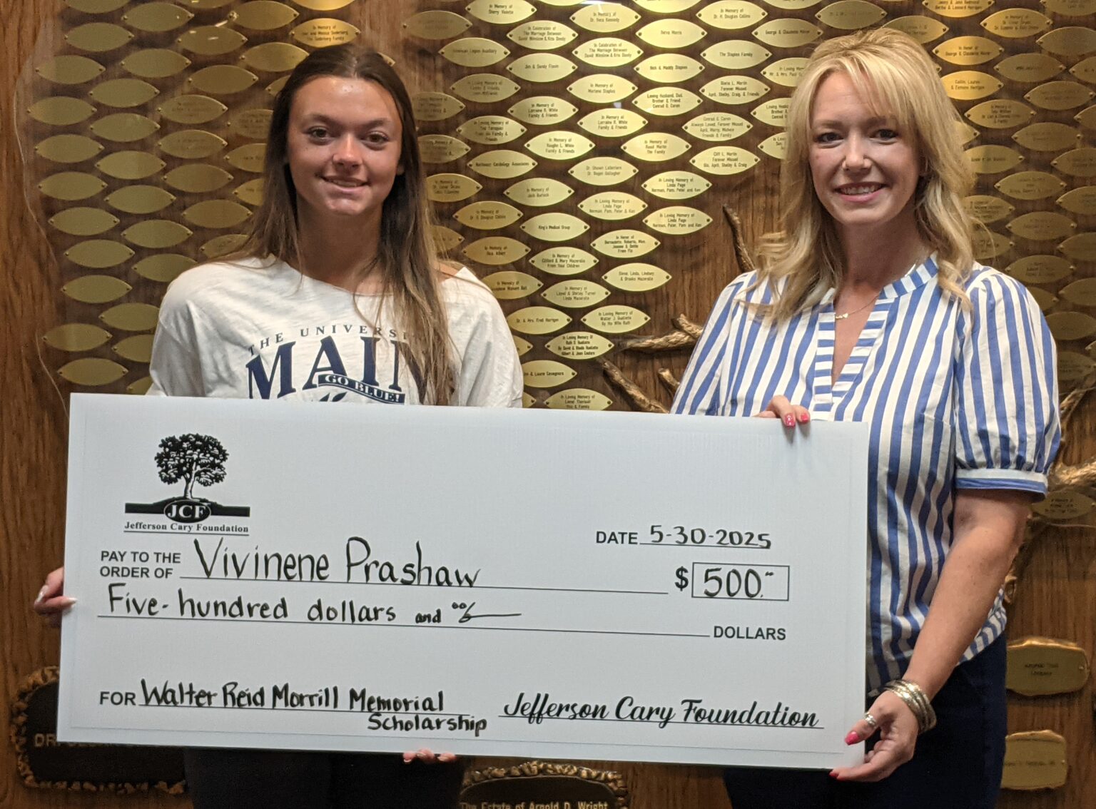 Two students receive Walter Reid Morrill Memorial Scholarship - The County